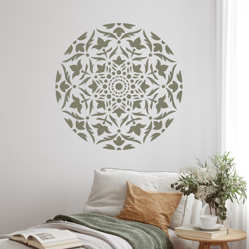 Taleen Floral Mandala Reusable Stencil 190 Micron (7.5 Mil) Mylar ...