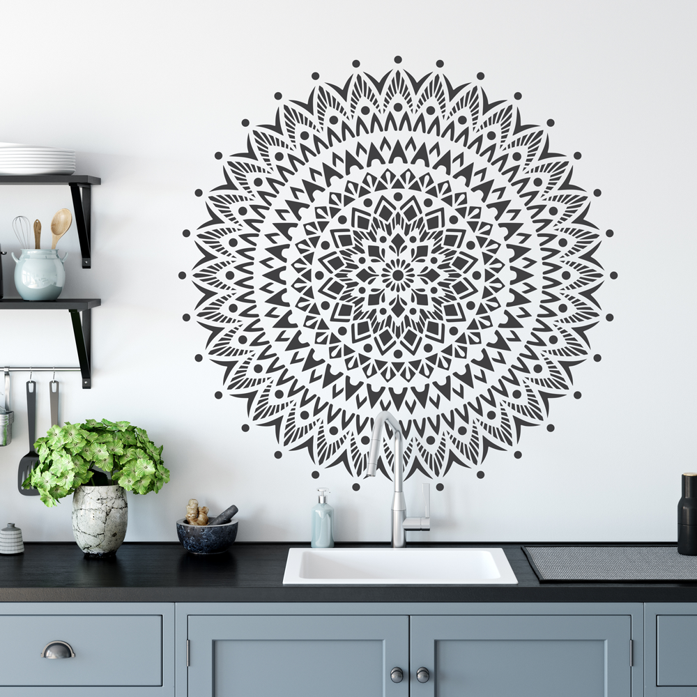 Kaia Mandala Reusable Mylar Stencil – Eaton Worx